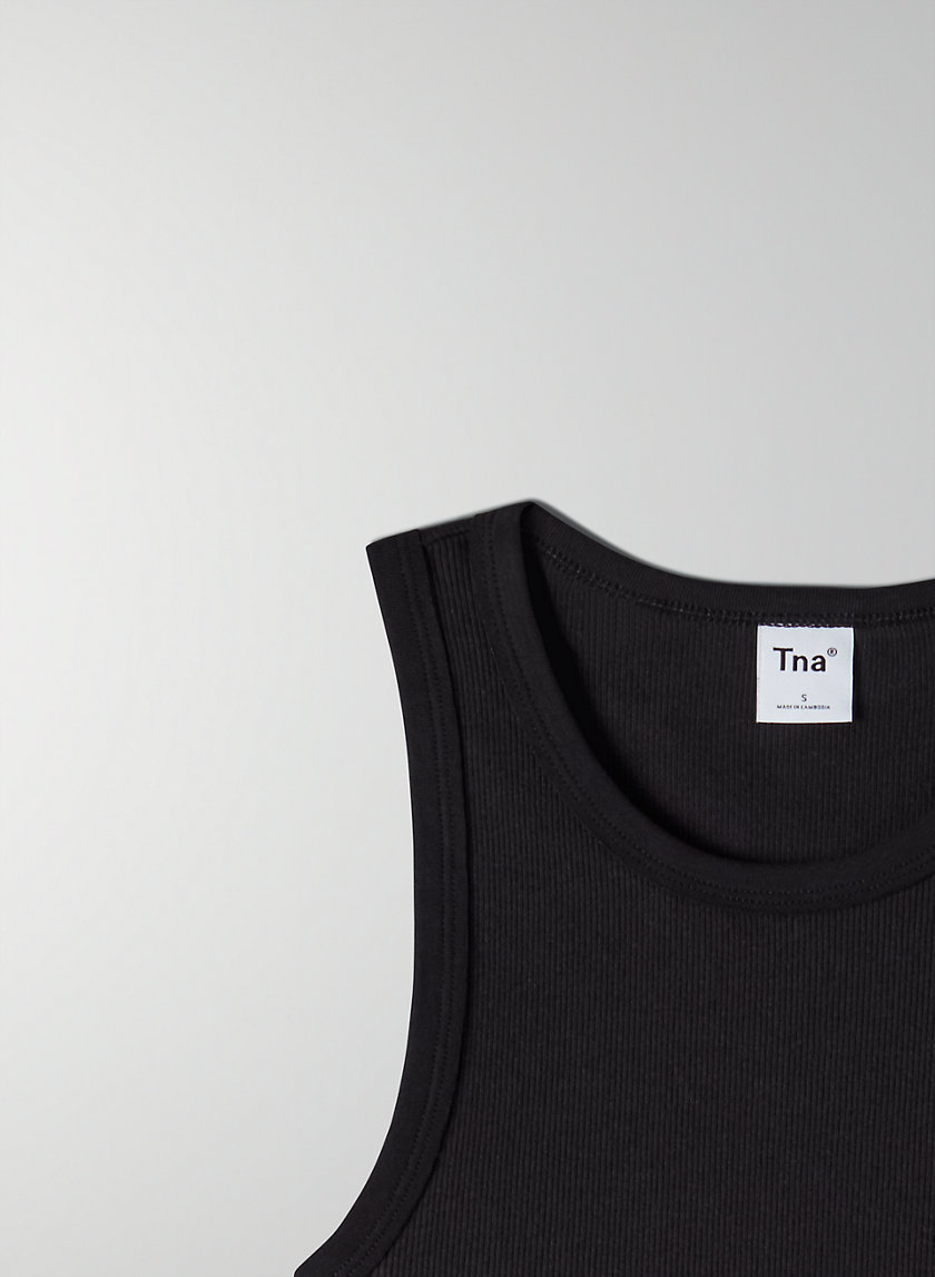 Tna CROPPED RIB RACER TANK | Aritzia INTL