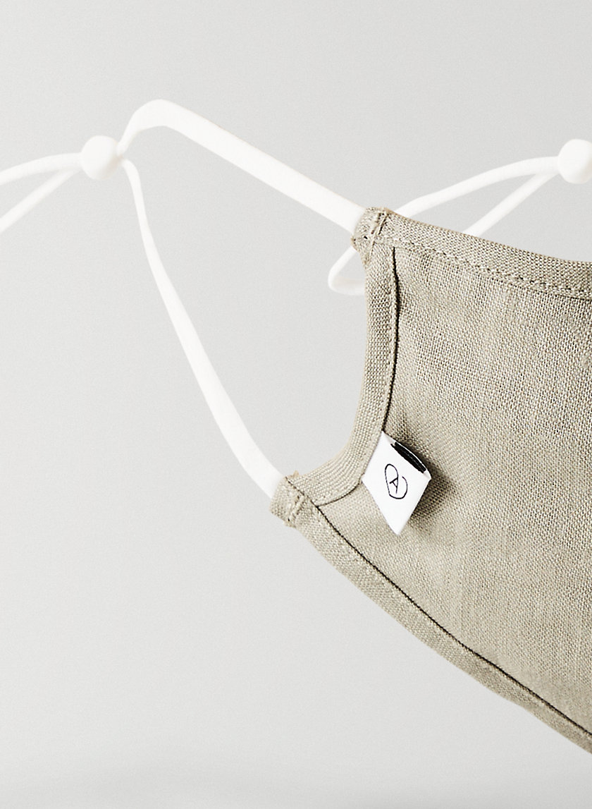 Aritzia Community SCULPTED LINEN FACE MASK