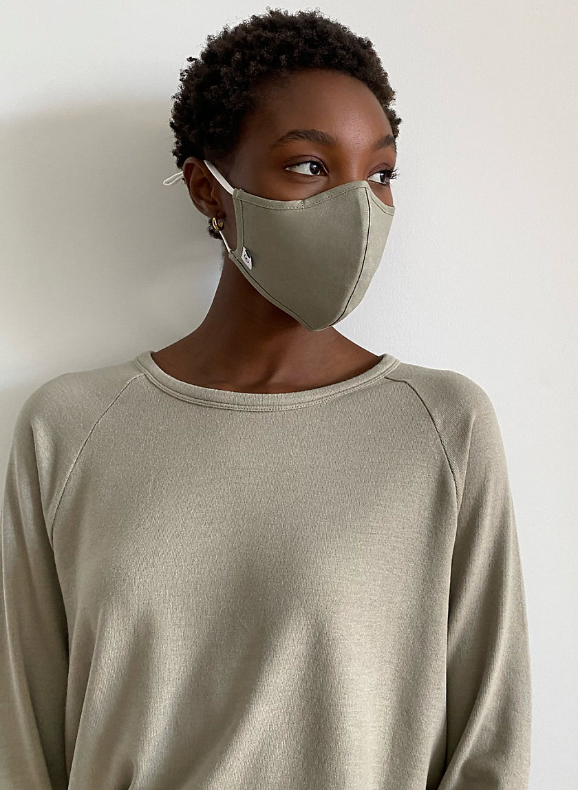 Aritzia Community SCULPTED LINEN FACE MASK
