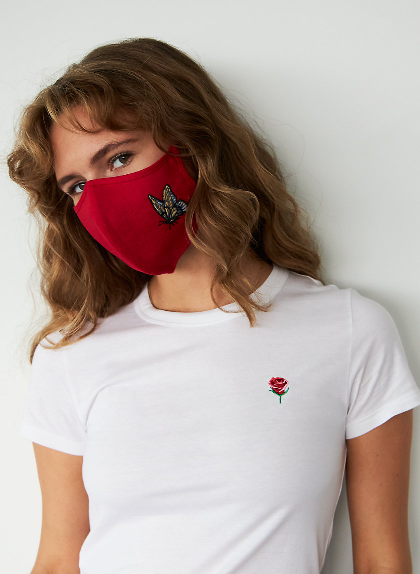 Aritzia Community SCULPTED LINEN FACE MASK