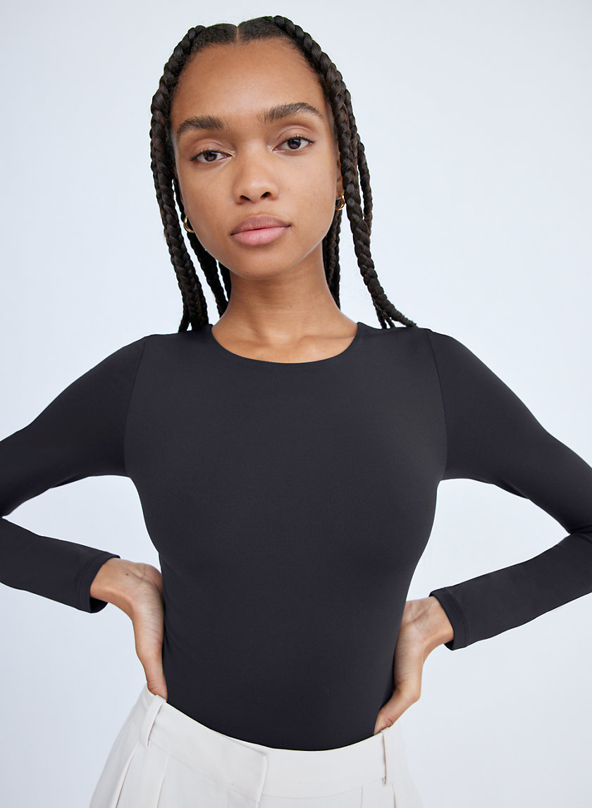 Babaton CONTOUR CREWNECK LONGSLEEVE BODYSUIT | Aritzia CA