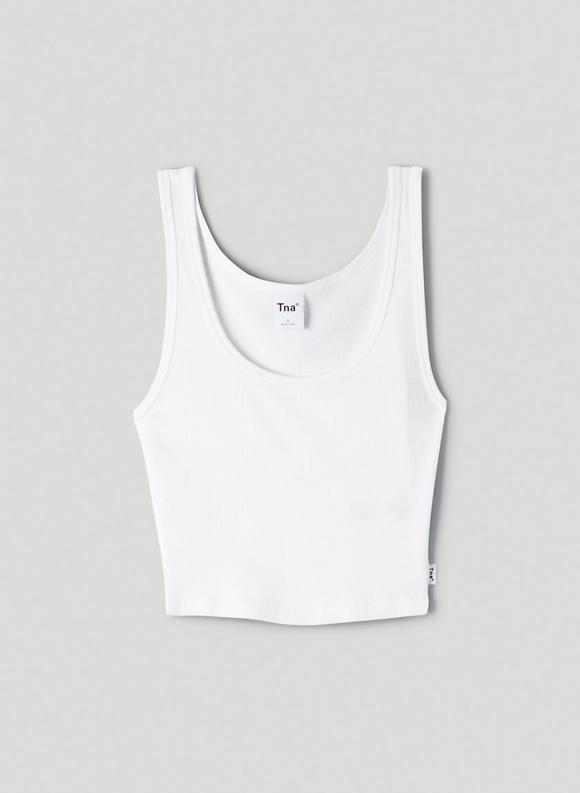 Tna RIBBED CROPPED TANK | Aritzia INTL