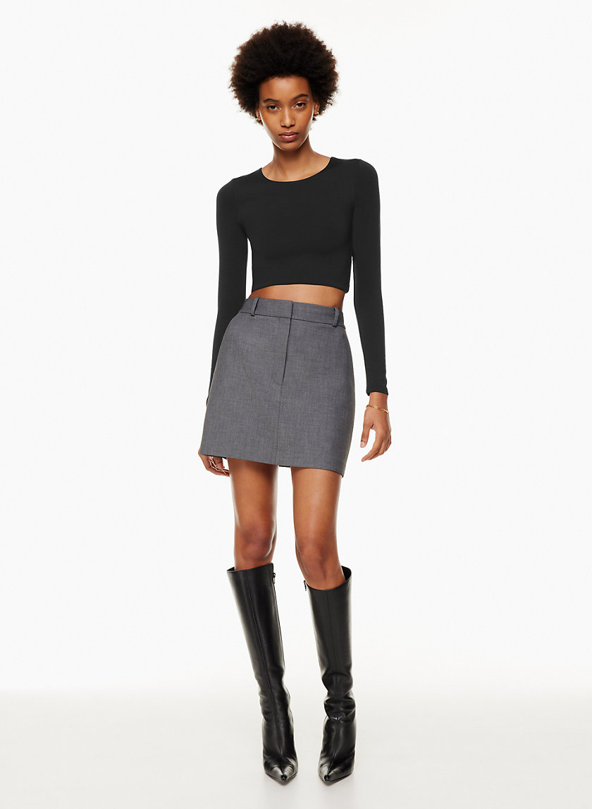 Babaton CONTOUR CREW CROPPED LONGSLEEVE | Aritzia INTL