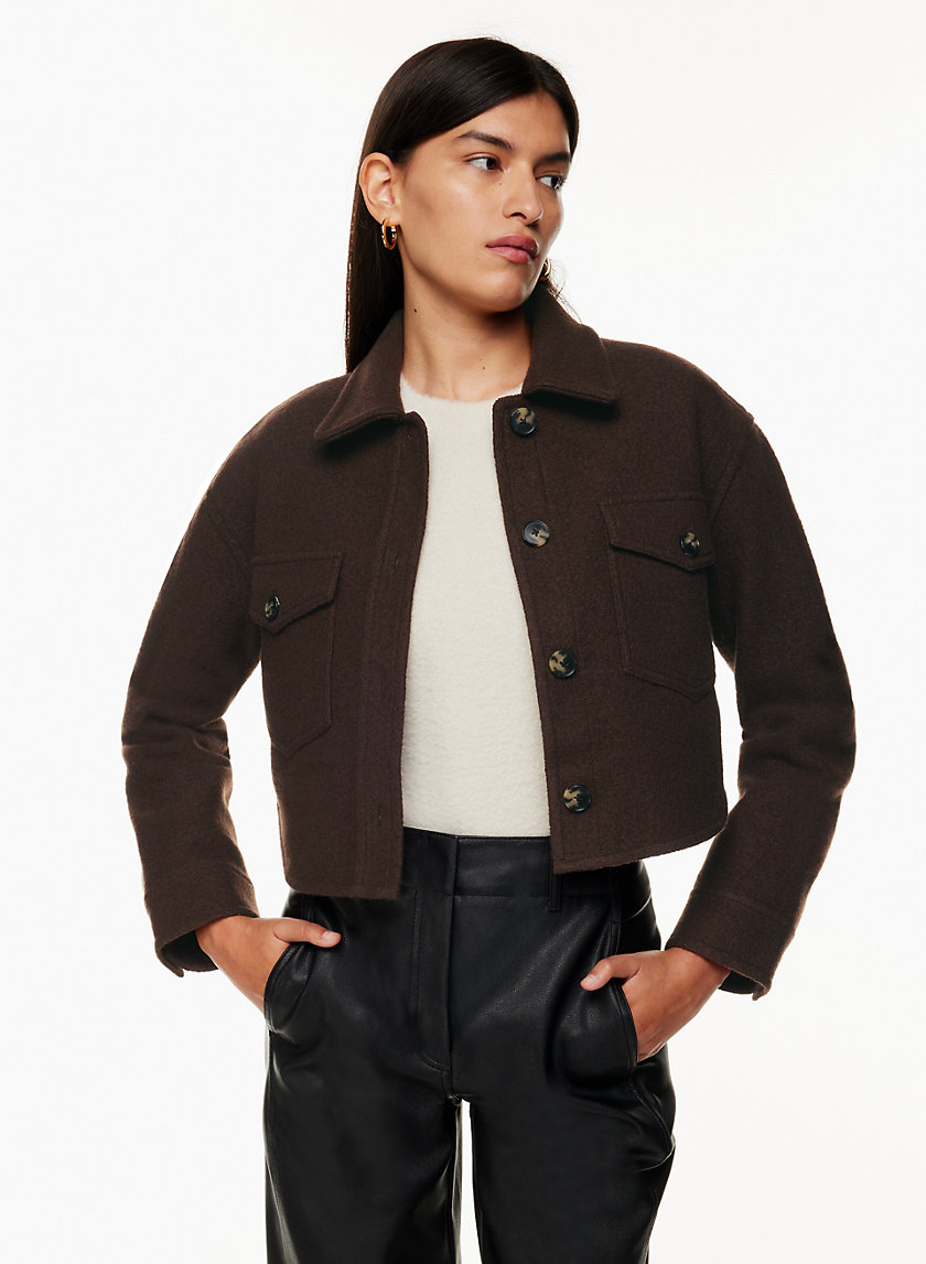 Wilfred Free THE GANNA™ CROPPED SHIRT JACKET | Aritzia INTL