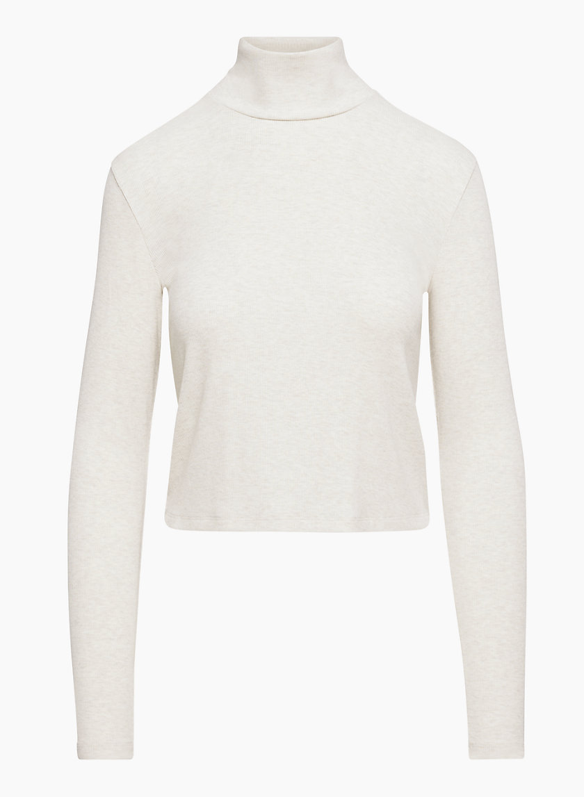 The Group by Babaton LUXE LOUNGE EVERYDAY MOCKNECK LONGSLEEVE | Aritzia US
