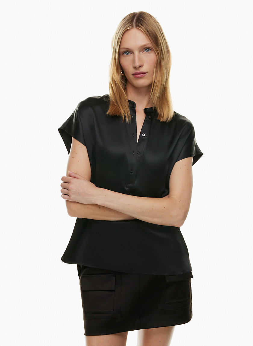 Babaton VIVID SILK BLOUSE | Aritzia CA