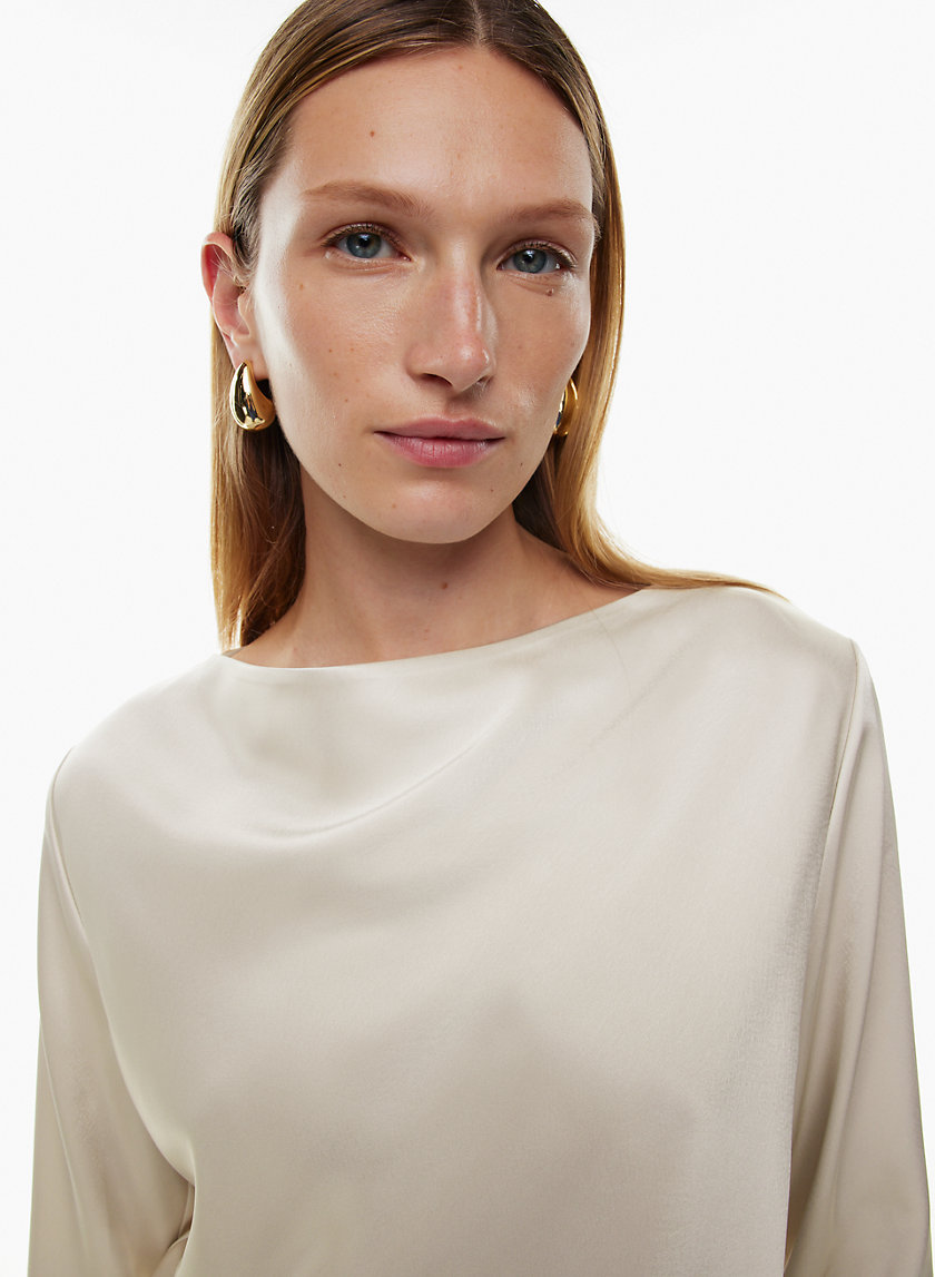Babaton TRANSCEND SATIN BLOUSE | Aritzia US