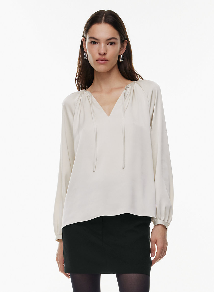 Babaton ATHENS SATIN BLOUSE | Aritzia CA