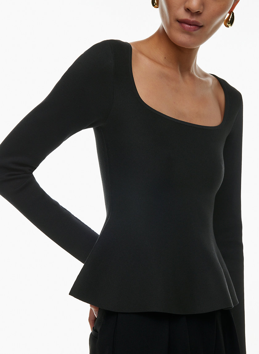 Babaton SCULPT KNIT POUF LONGSLEEVE | Aritzia CA
