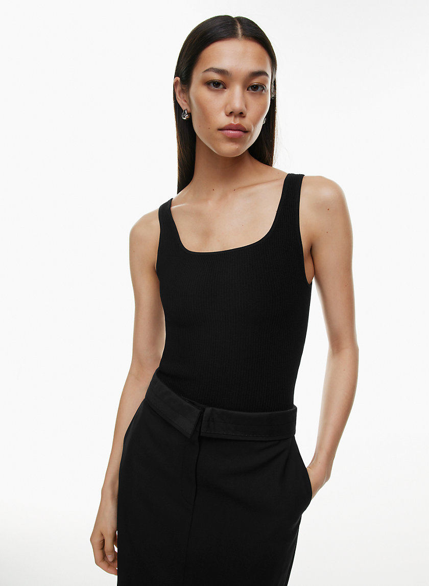 Babaton NEW SCULPT KNIT SQUARENECK HIP TANK | Aritzia INTL