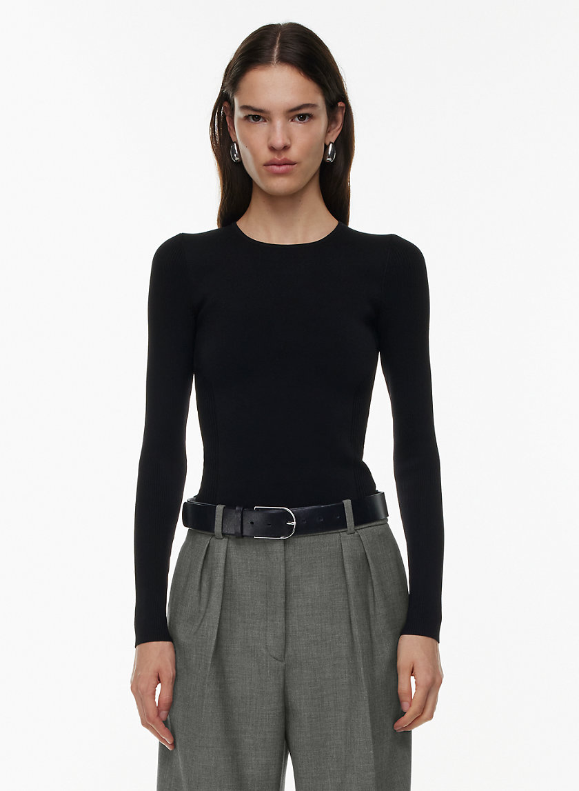 Babaton SCULPT KNIT RENDER LONGSLEEVE | Aritzia US