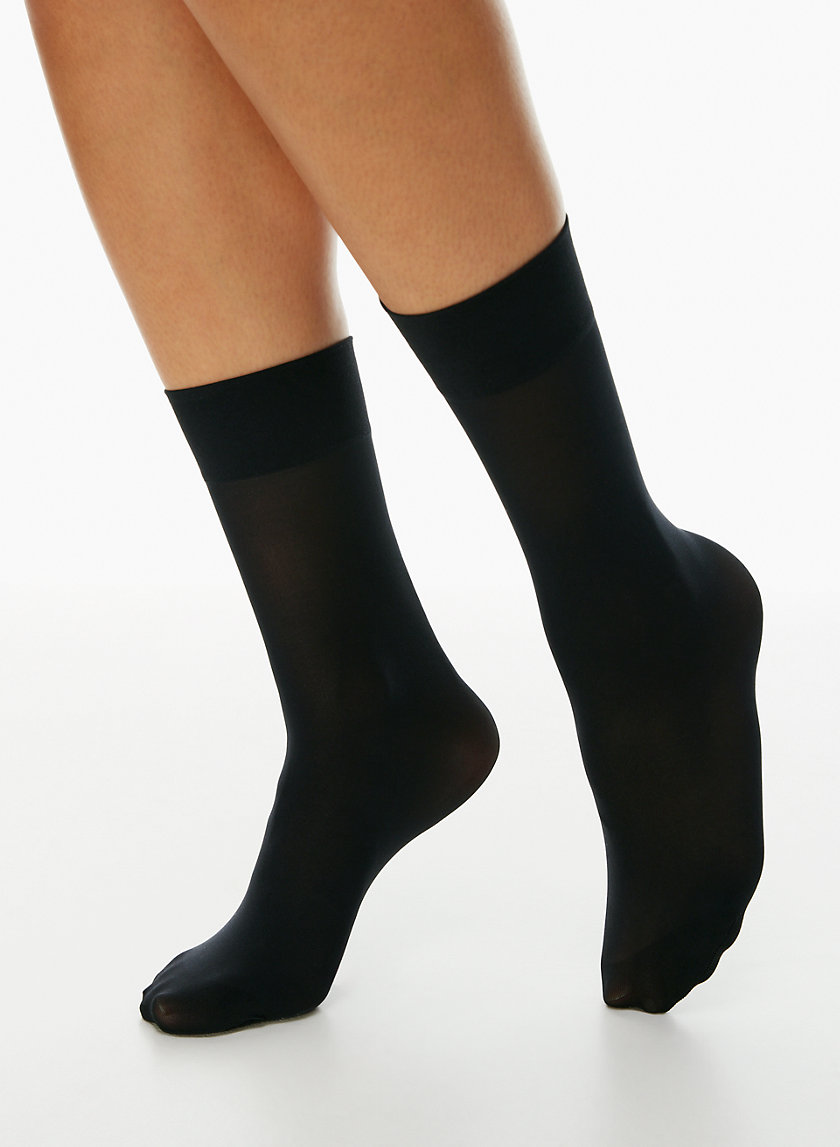 Babaton LUSTRE SEMI-SHEER CREW SOCK | Aritzia US