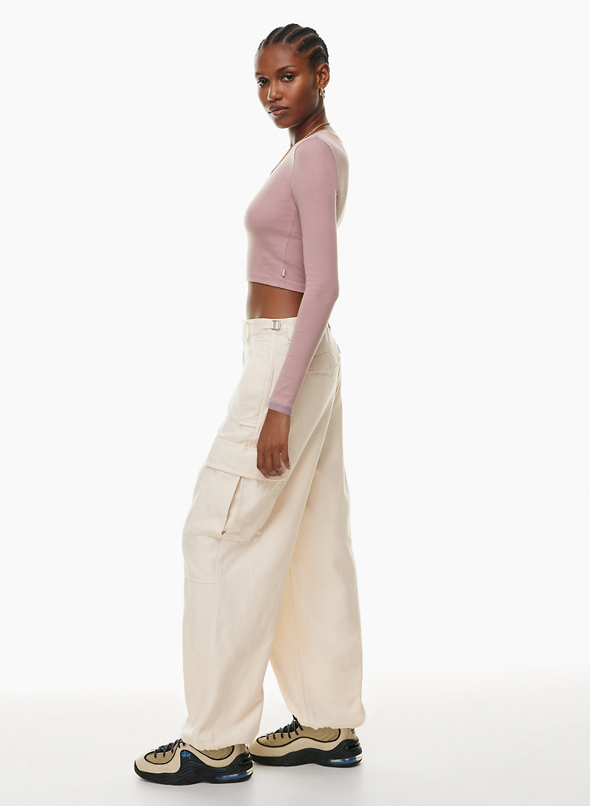 Tna HOMESTRETCH™ CREW WAIST LONGSLEEVE | Aritzia CA