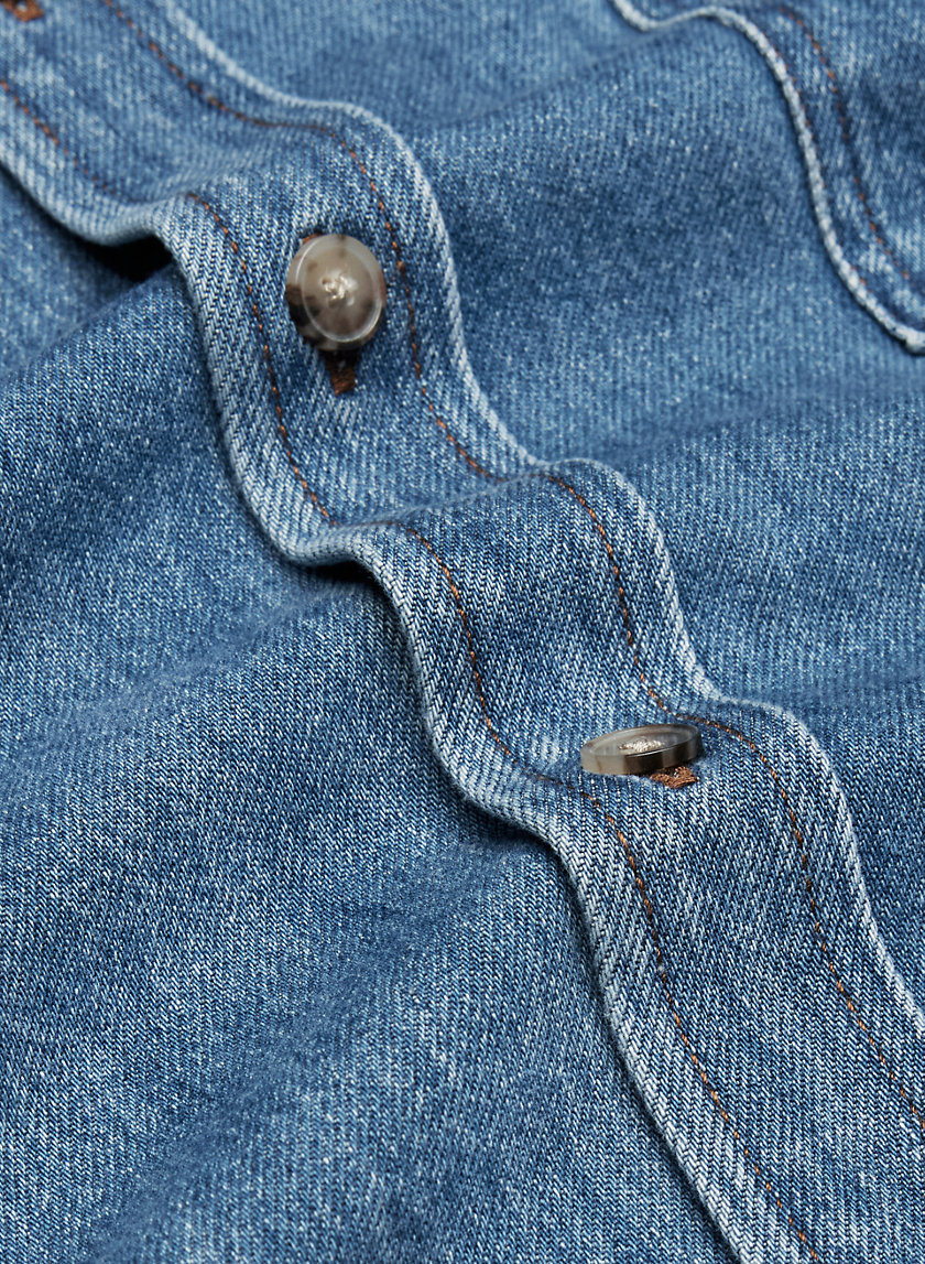 Denim Forum THE '80S COMFY DENIM SHIRT | Aritzia CA