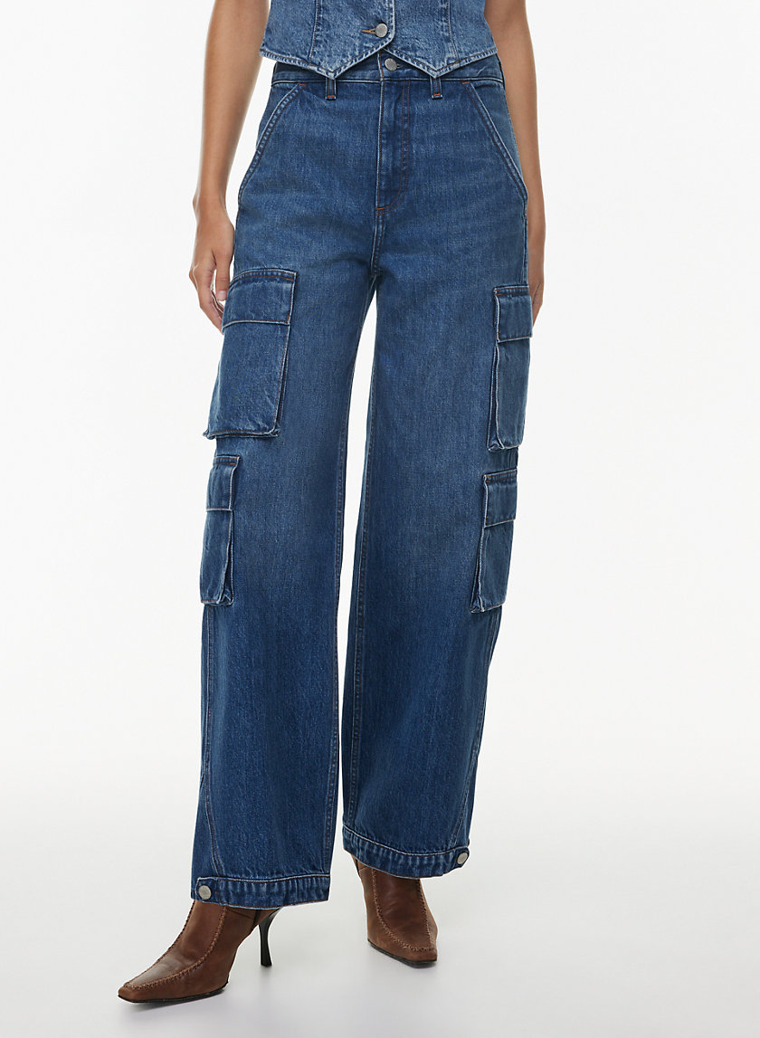 Denim Forum THE '90S MILLIE HI-RISE CARGO JEAN | Aritzia INTL