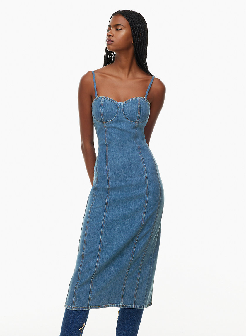Strapless Jean Dress