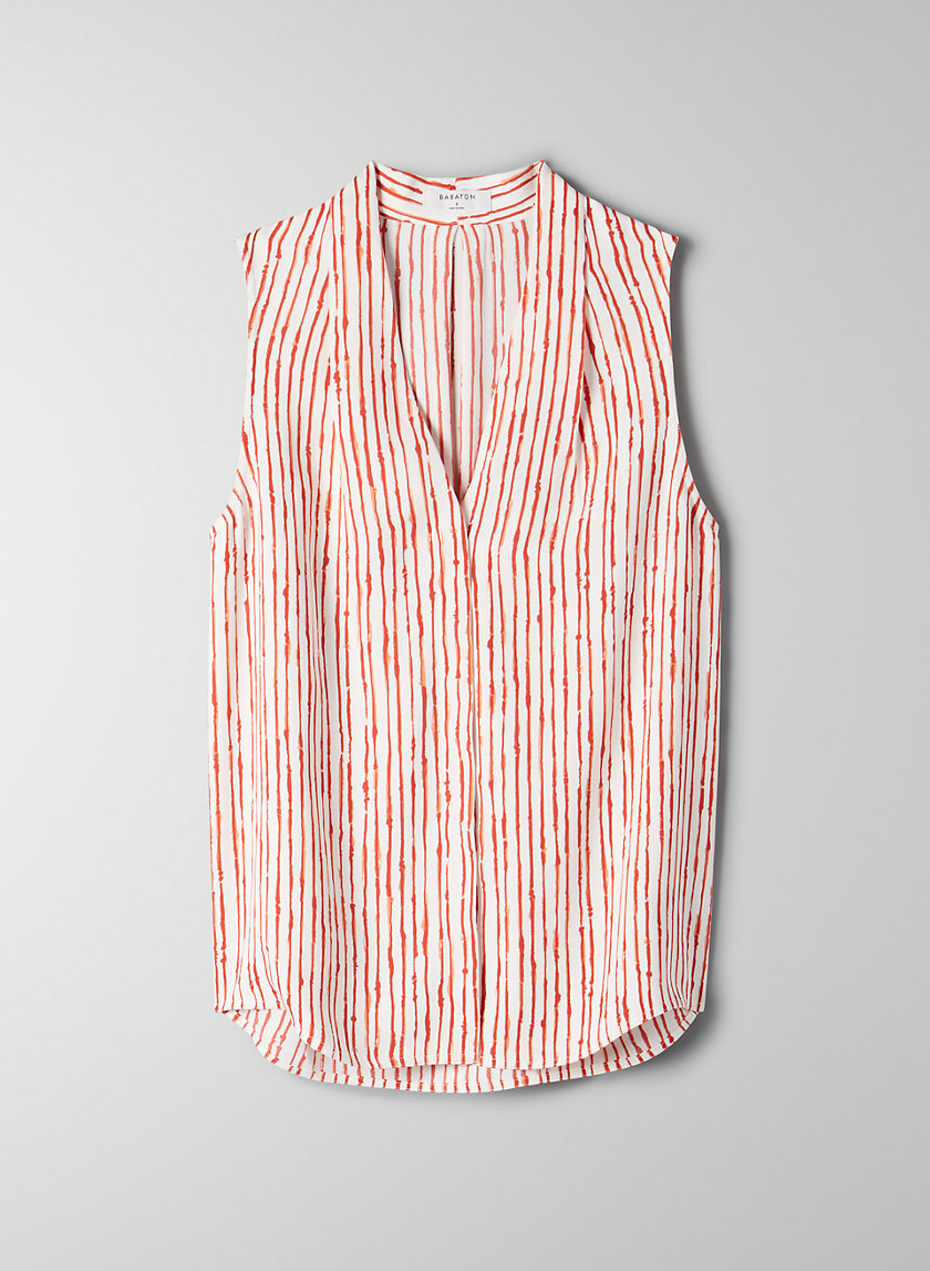Babaton SLEEVELESS POWER BLOUSE | Aritzia US