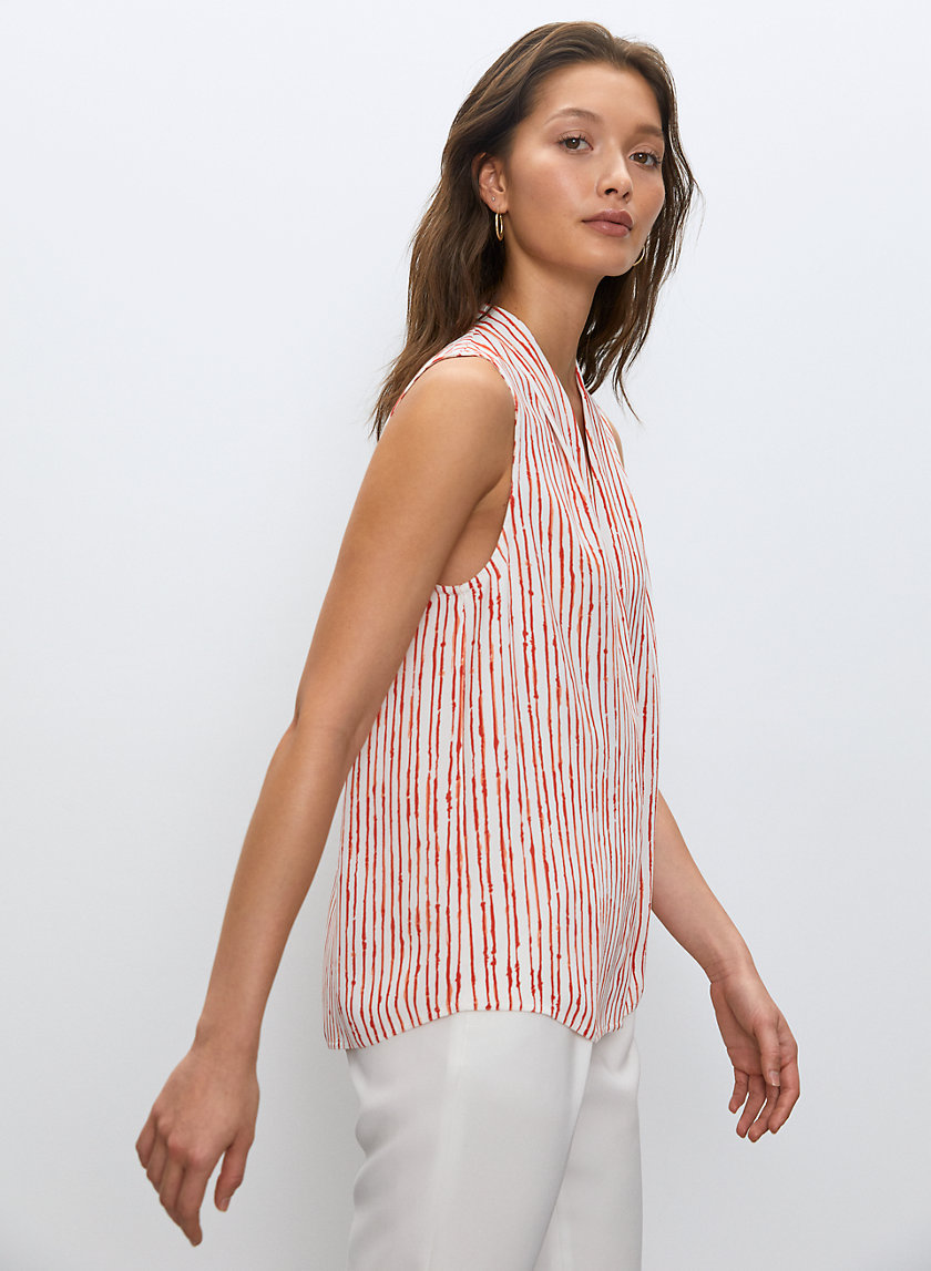 Babaton SLEEVELESS POWER BLOUSE | Aritzia US