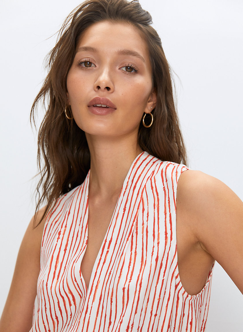 Babaton SLEEVELESS POWER BLOUSE | Aritzia US