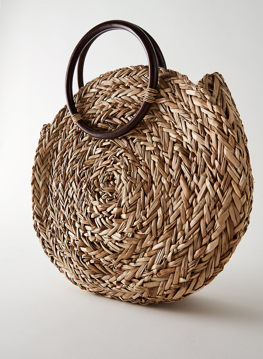 Auxiliary STRAW ROUND BAG | Aritzia CA