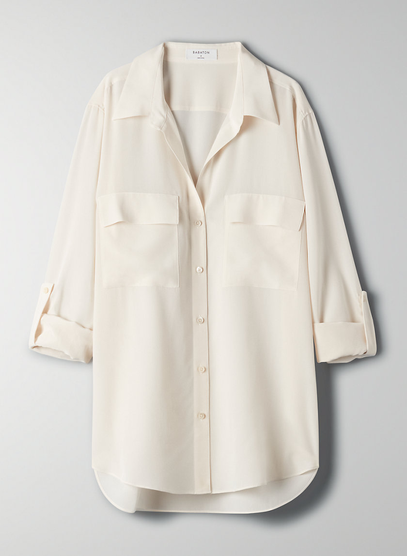 Babaton NEW UTILITY SILK BUTTON-UP | Aritzia US