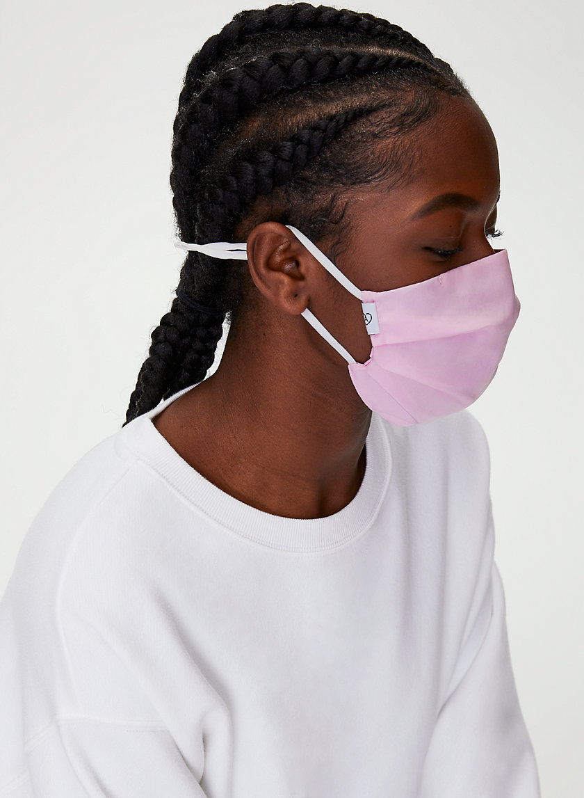Aritzia Community PLEATED COTTON FACE MASK