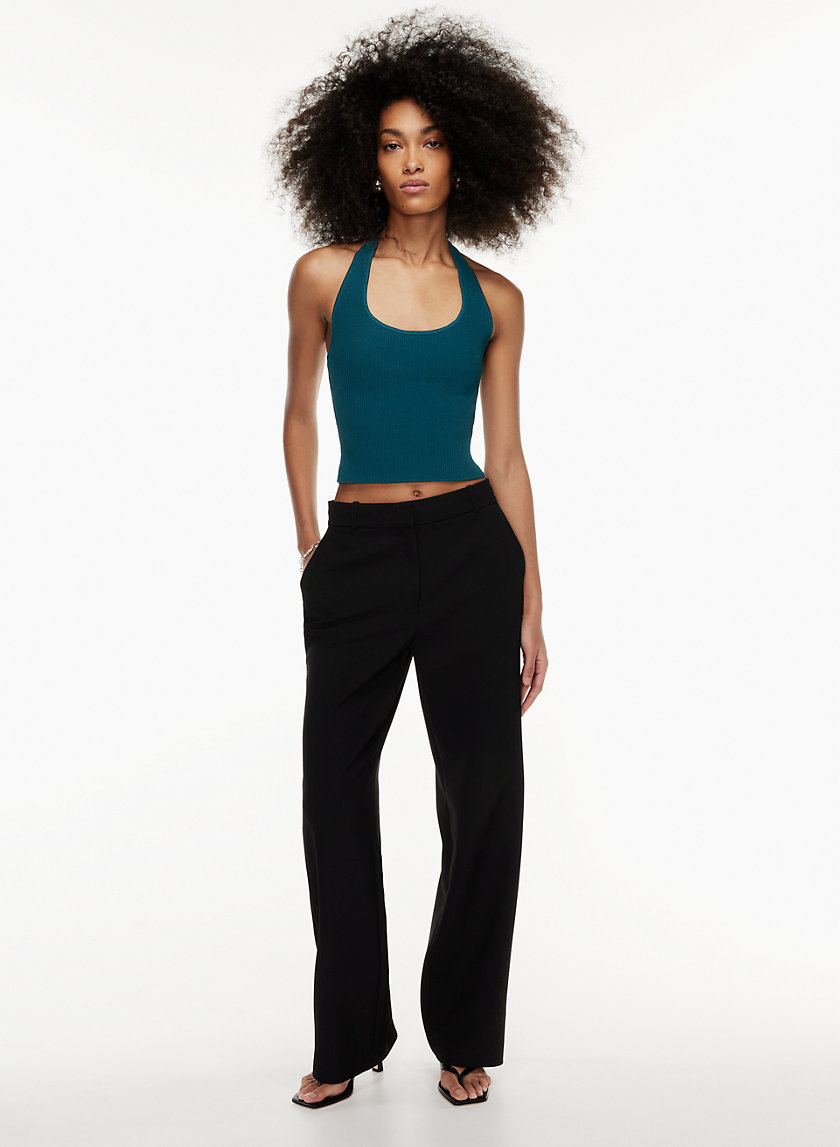 Babaton SCULPT KNIT BACKLESS HALTER TOP | Aritzia INTL