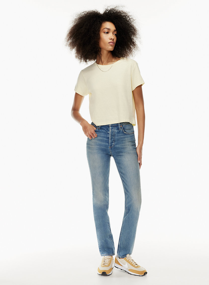 Denim Forum THE YOKO HIGH RISE SLIM | Aritzia US