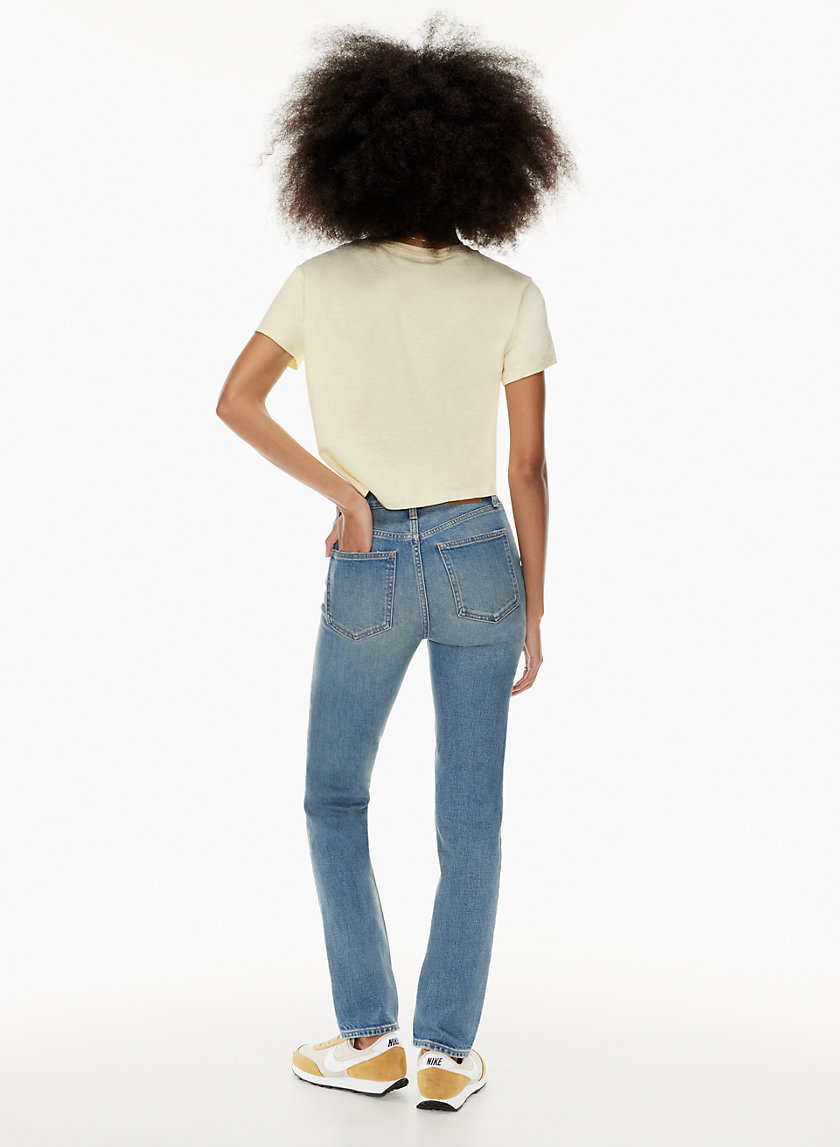 Denim Forum THE YOKO HIGH RISE SLIM | Aritzia CA