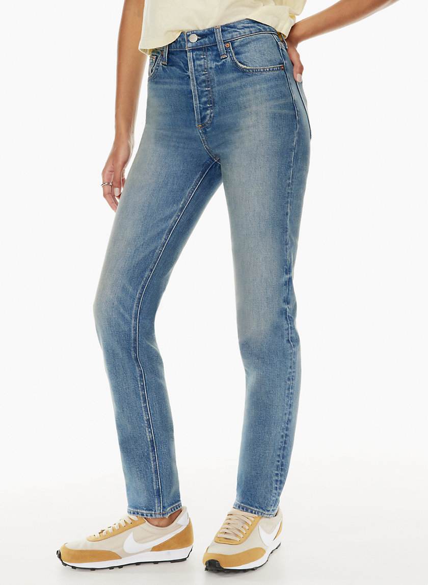 Denim Forum THE YOKO HIGH RISE SLIM | Aritzia CA