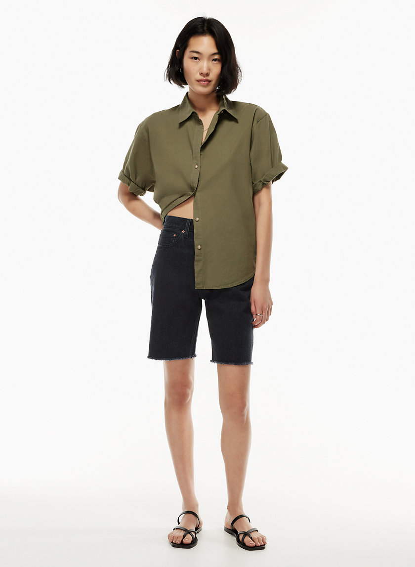 Denim Forum THE JONI LOOSE LONG SHORT | Aritzia INTL