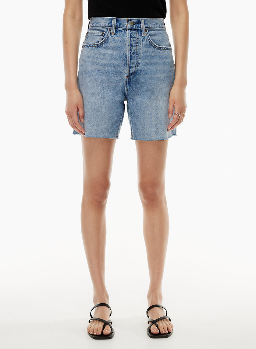 Denim Forum THE JONI LOOSE MID THIGH SHORT | Aritzia US