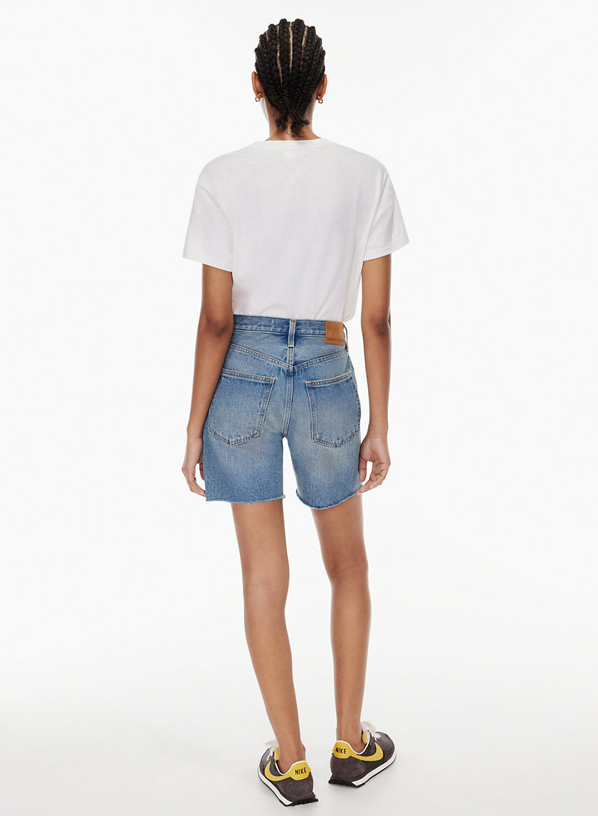 Denim Forum THE JONI LOOSE MID THIGH SHORT | Aritzia US