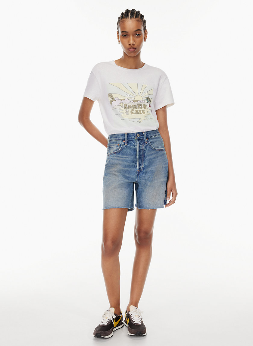 Denim Forum THE JONI LOOSE MID THIGH SHORT | Aritzia US