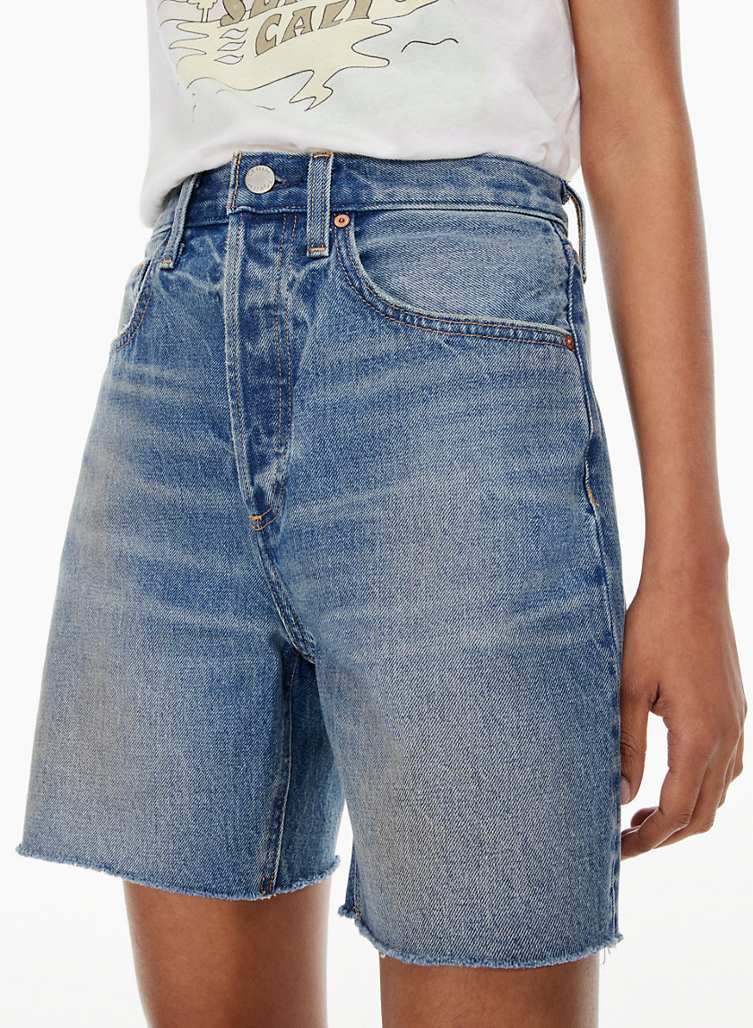 Denim Forum THE JONI LOOSE MID THIGH SHORT | Aritzia US