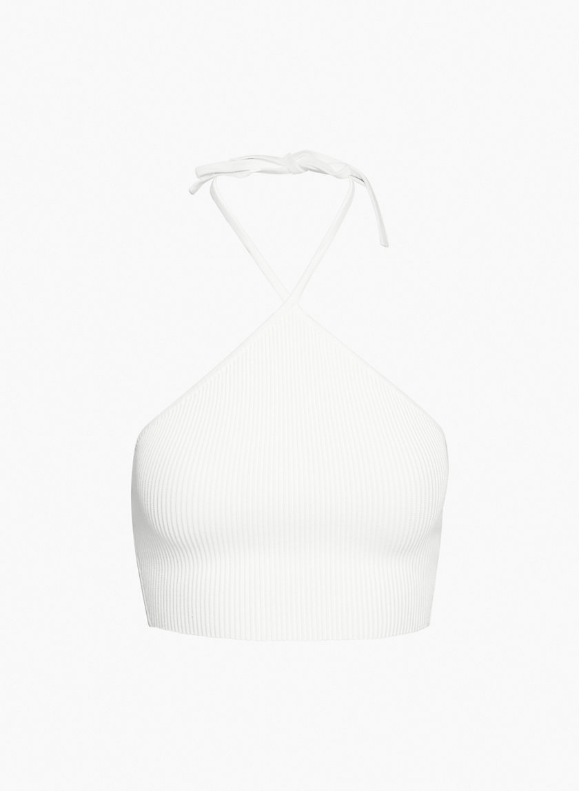 Babaton SCULPT KNIT CROPPED HALTER TOP | Aritzia INTL
