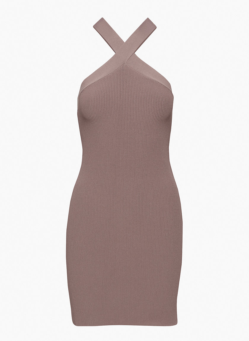 Babaton SCULPT KNIT CRISS CROSS DRESS | Aritzia US