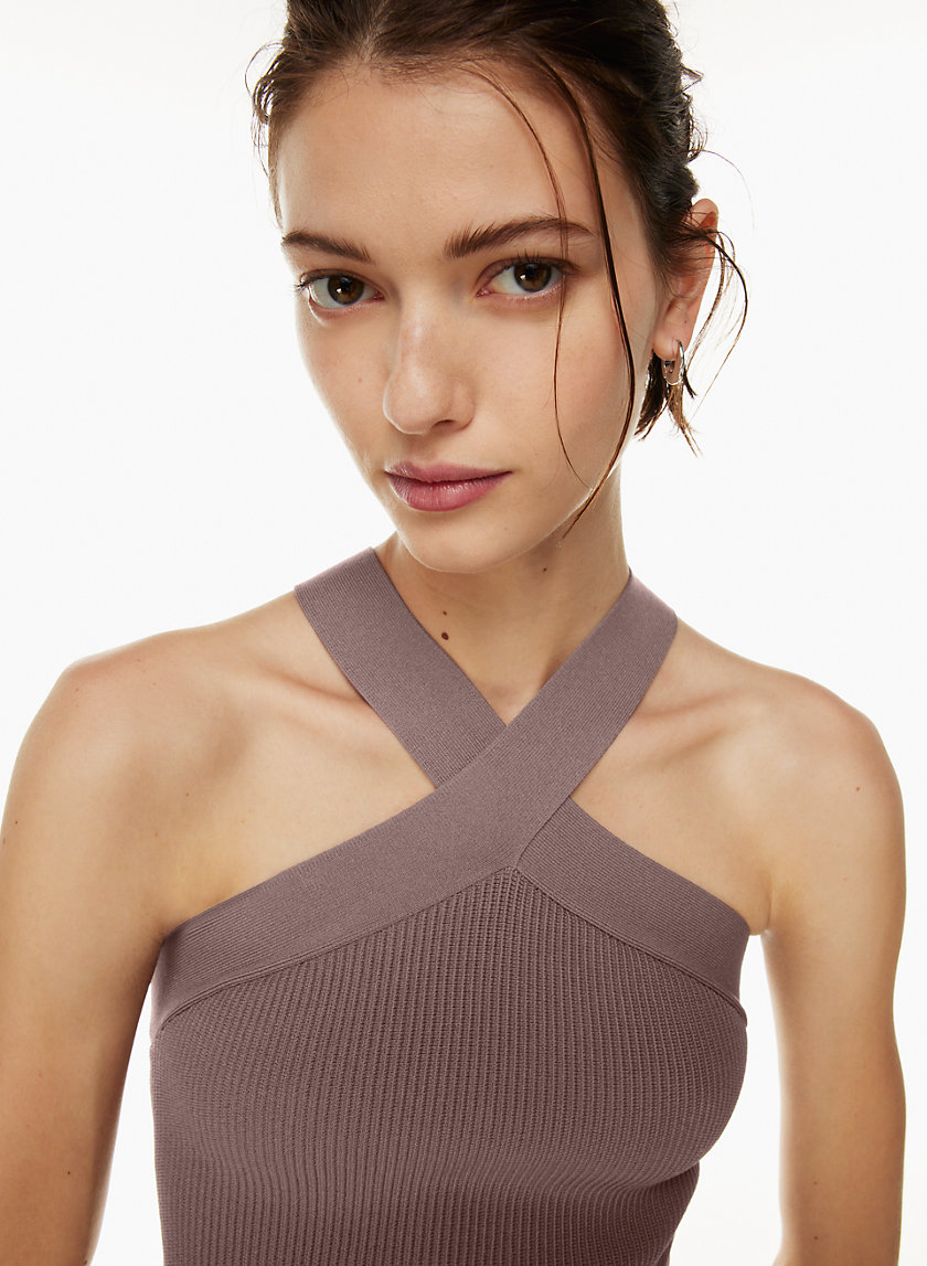 Babaton SCULPT KNIT CRISS CROSS DRESS | Aritzia US