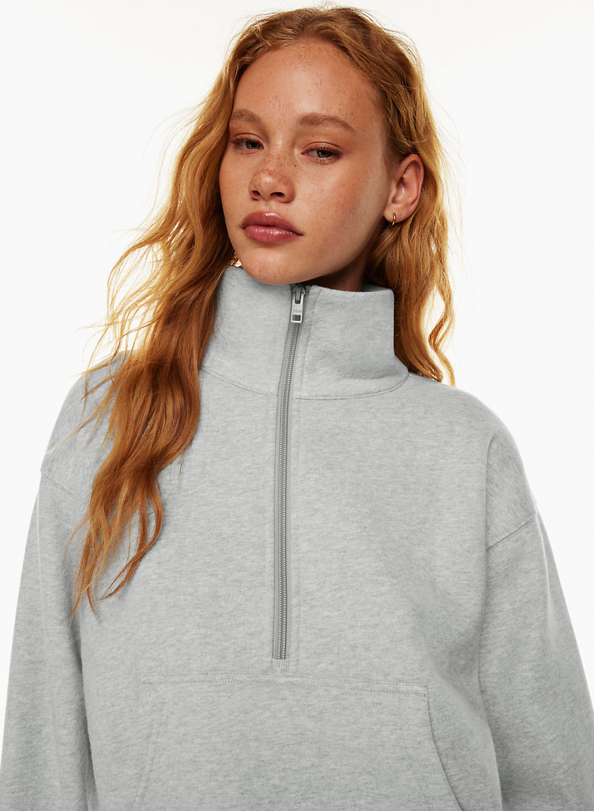 Tna COZY FLEECE BOYFRIEND BOXY ½ ZIP SWEATSHIRT | Aritzia US