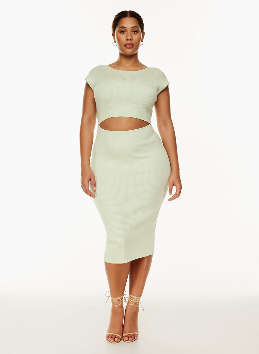 Wilfred CUT-OUT KNIT MIDI DRESS | Aritzia US