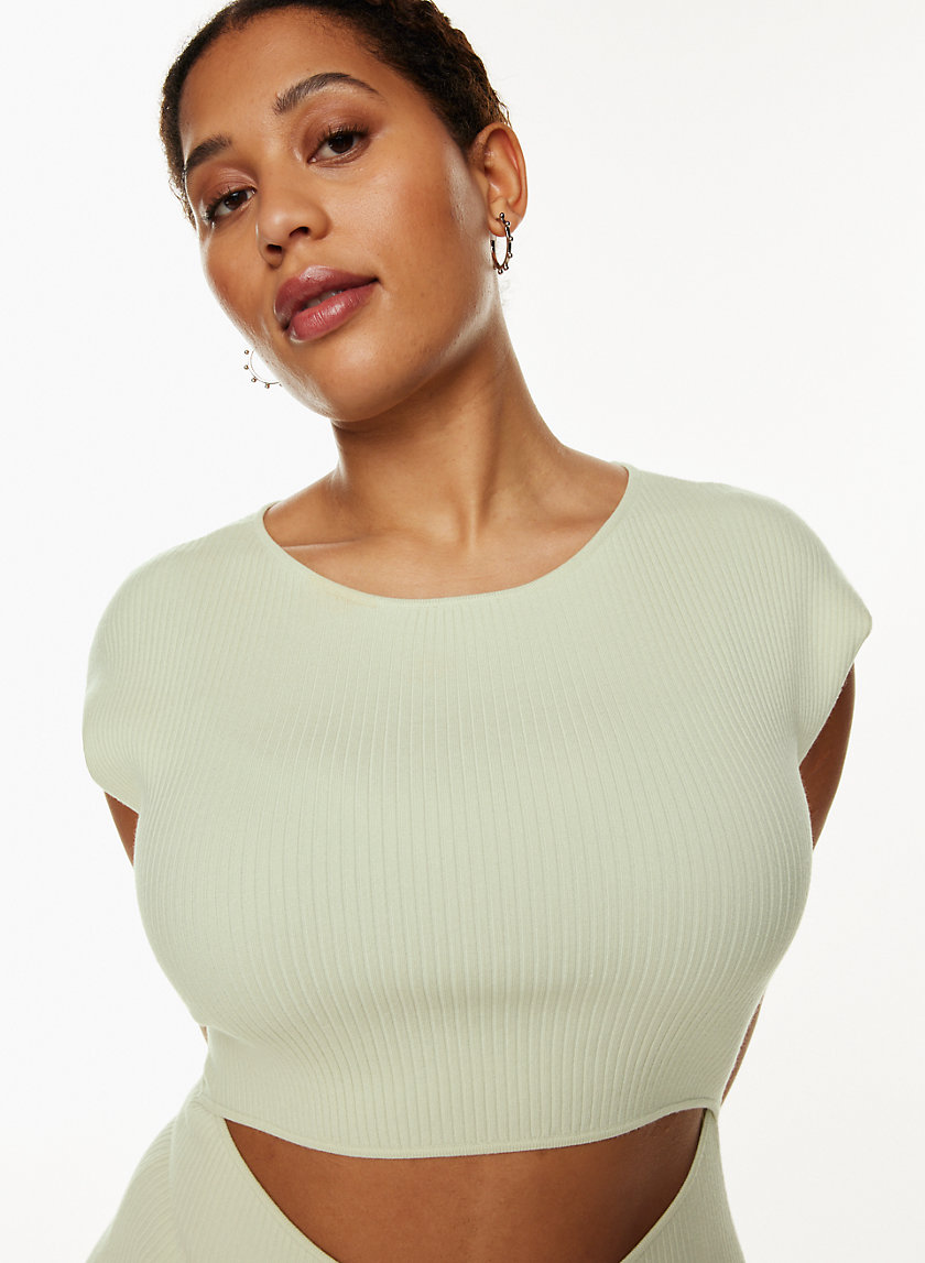 Wilfred CUT-OUT KNIT MIDI DRESS | Aritzia US