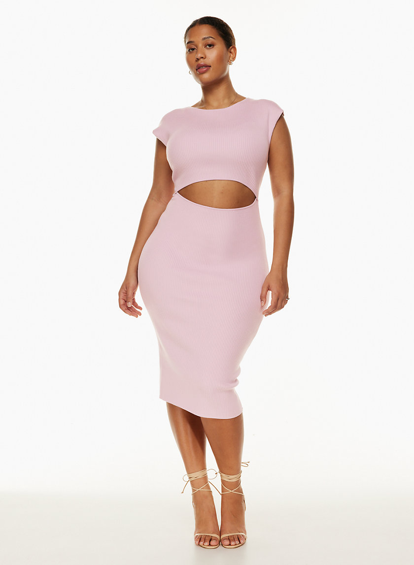 Wilfred CUT-OUT KNIT MIDI DRESS | Aritzia INTL