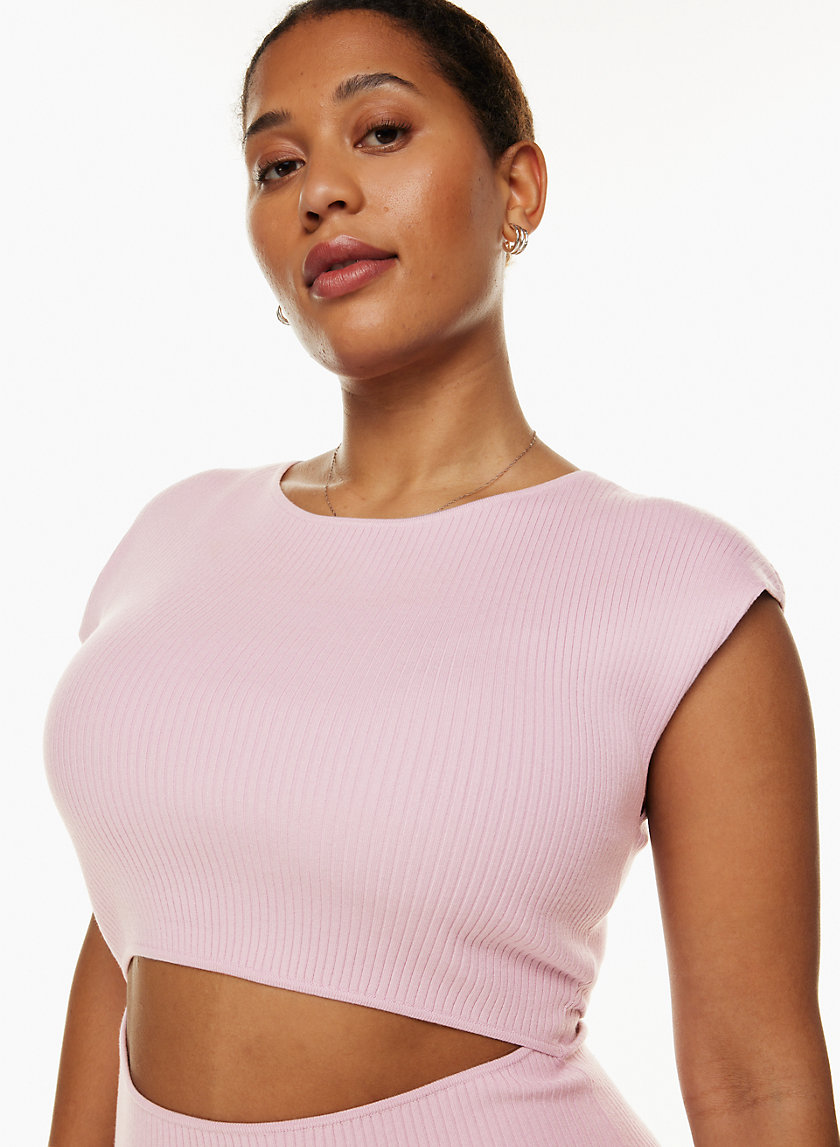 Wilfred CUT-OUT KNIT MIDI DRESS | Aritzia INTL