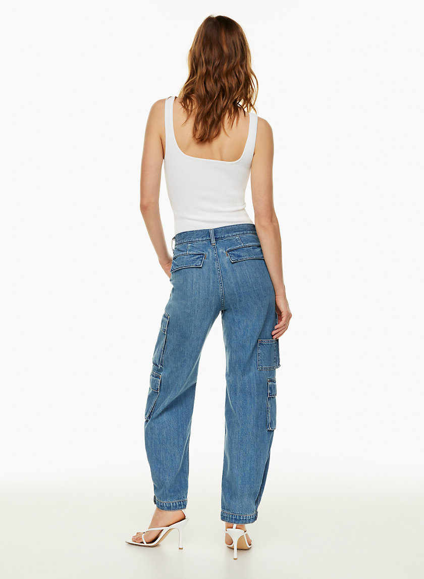 Denim Forum THE '90S MILLIE HI-RISE CARGO JEAN | Aritzia INTL