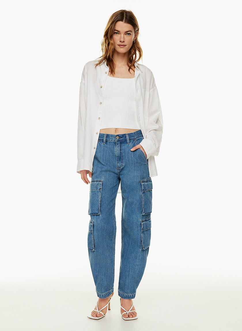 Denim Forum THE '90S MILLIE HI-RISE CARGO JEAN | Aritzia INTL