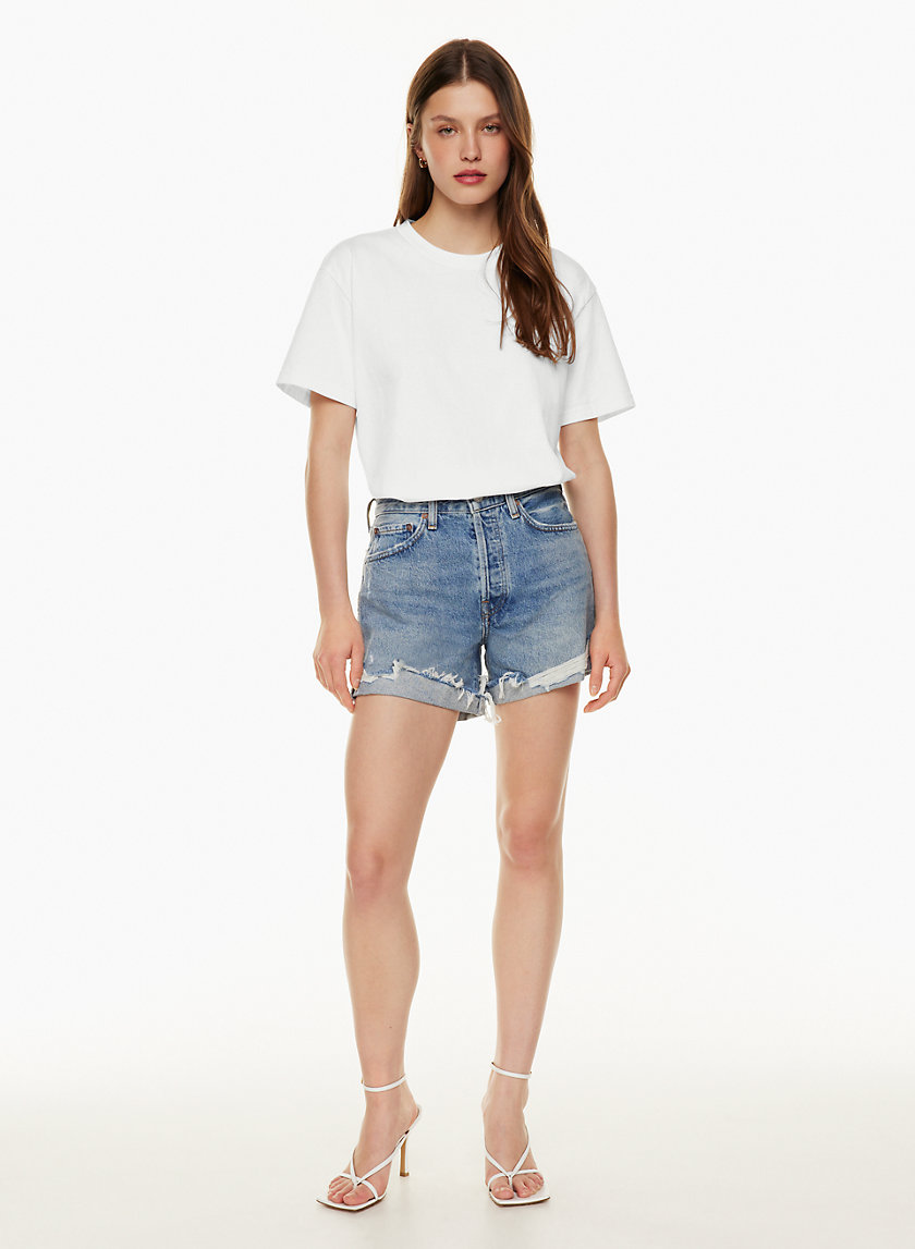 AGOLDE PARKER LONG CUFFED JEAN SHORT | Aritzia US