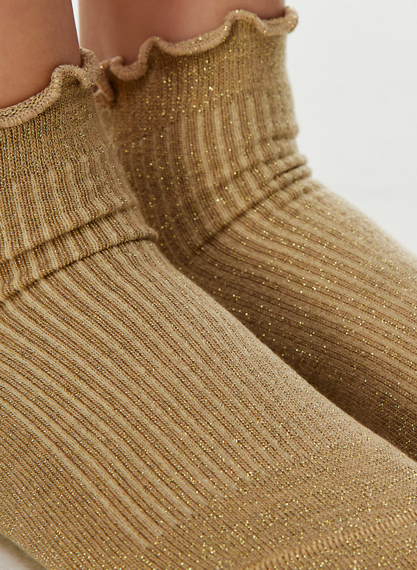 Wilfred SUGARPLUM METALLIC ANKLE SOCK 3-PACK | Aritzia CA