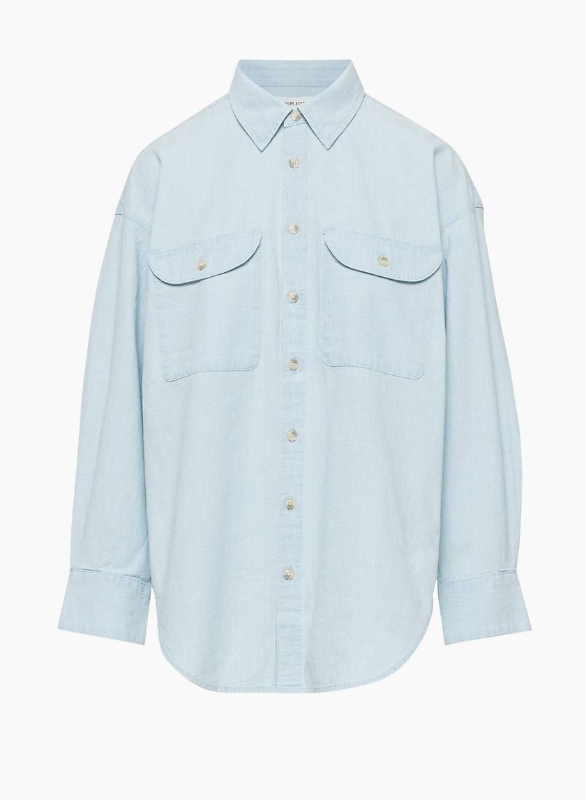 Denim Forum THE ‘90S CHAMBRAY DENIM SHIRT | Aritzia US