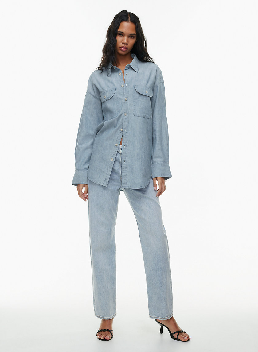 Denim Forum THE ‘90S CHAMBRAY DENIM SHIRT | Aritzia CA