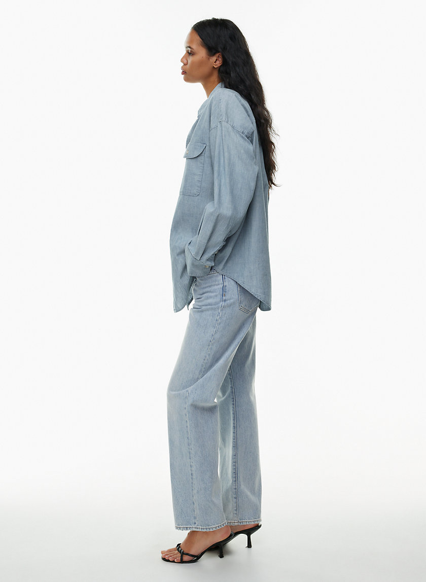 Denim Forum THE ‘90S CHAMBRAY DENIM SHIRT | Aritzia CA